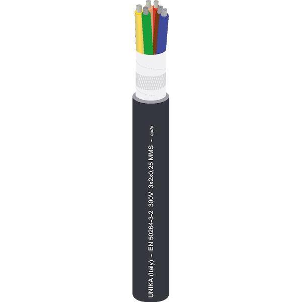 UNIRAIL P – EN 50264-3-2 300 V – type MMS, Multipair screened cable
